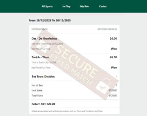 SECURE FIXED MATCH 100% SURE - Fixed Matches, Fixed Match, Correct ...