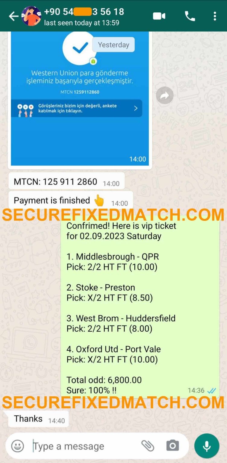 SECURE FIXED MATCH 100% SURE - Fixed Matches, Fixed Match, Correct ...