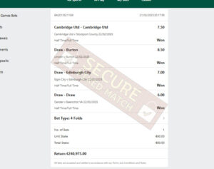 SECURE FIXED MATCH 100% SURE - Fixed Matches, Fixed Match, Correct ...