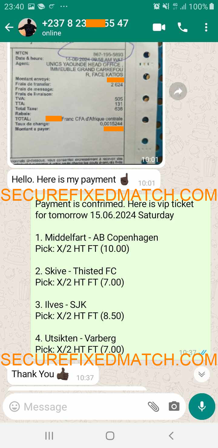 SECURE FIXED MATCH 100% SURE - Fixed Matches, Fixed Match, Correct ...